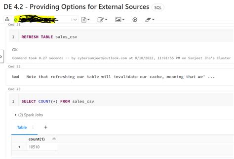 The Refresh Table Command Doesnt Seem To Invalida Databricks Community 34876