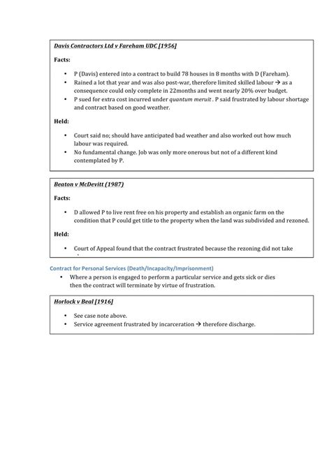 Final Exam Notes For Contracts At Uts 70211 Contracts Uts Thinkswap