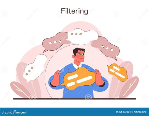 Filtering Concept Flat Vector Illustration Stock Vector Illustration Of Ease Navigation