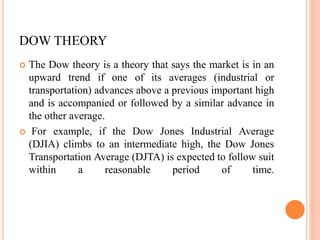 Dow Theory And Elliott Wave Theory PPTX
