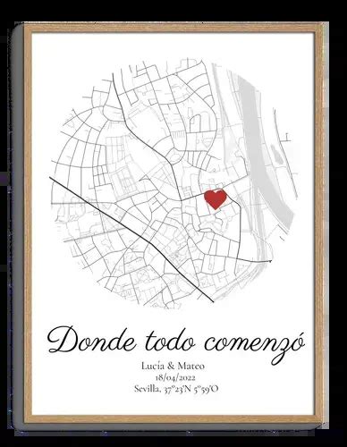 Crea Online Mapas De Ciudades Personalizados Y Pósteres De Coordenadas
