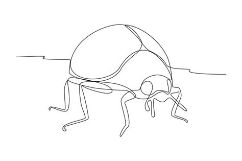 Premium Vector Continuous One Line Drawing Insects Concept Single Line Draw Design Vector