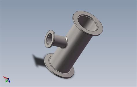 KF50三通及卡箍 SOLIDWORKS 2012 模型图纸下载 懒石网