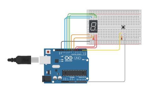 Circuit Design Display De 7 Segmentos Array Tinkercad