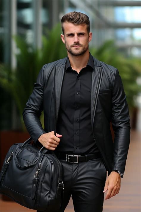 Pin Em Leather Suit