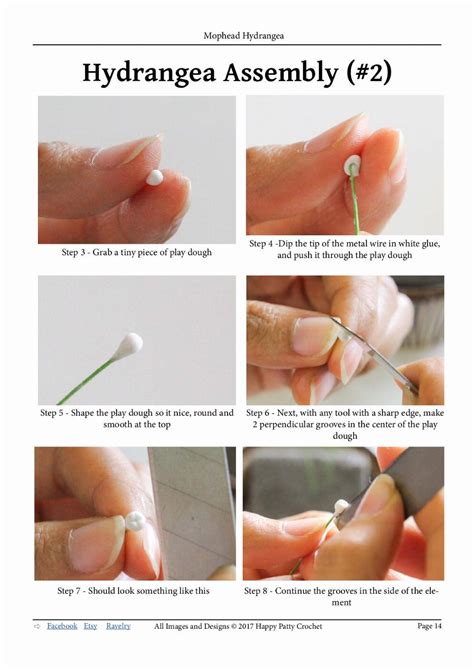 Mophead Hydrangea Crochet Pattern