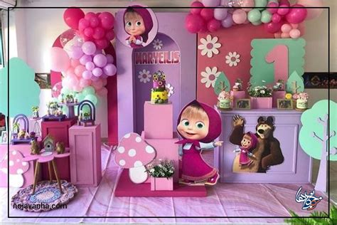 42 عکس تم تولد ماشا و میشا جذاب و کودکانه