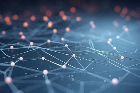 Abstract Background With Connecting Dots And Lines Network Concept