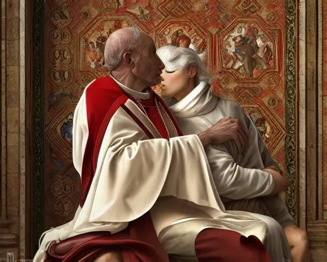 Photography Of Libidonous Pope With A Sensual Woman In Stable Diffusion OpenArt