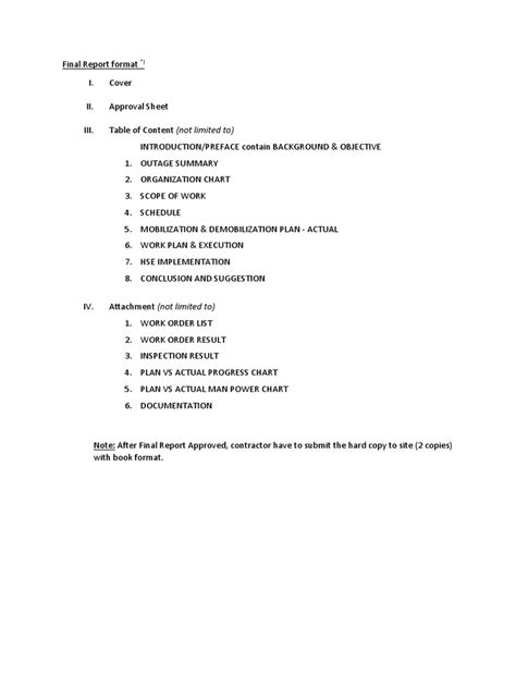 Final Report Format Pdf