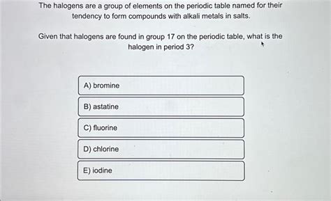 Alkali Metals Halogens Located Periodic Table Cabinets Matttroy