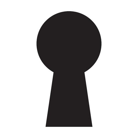 Premium Vector Minimalist Keyhole Vector Icon Illustration