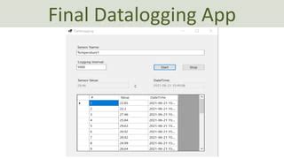 05 Datalogging SQL Server With CSharp WinForms Pdf