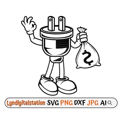 Electric Plug Svg Electrical Plug With Money Bag Clipart Electric