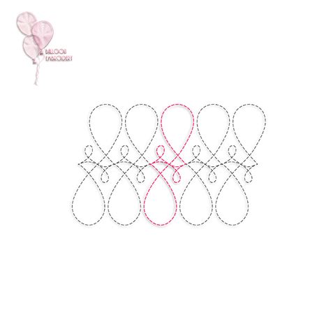 Curved Wave Edge To Edge Continuous Longarm Pantograph Quilt Embroidery