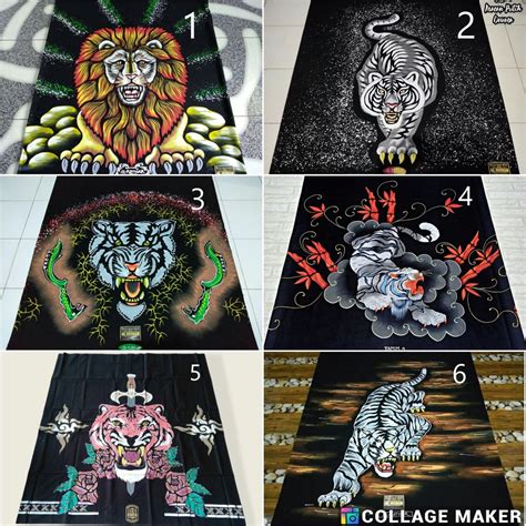 Jual Sarung Macan Singa Lukis Ornamen Dewasa Batik Putra Mj Shopee Indonesia
