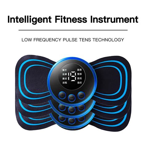 Lcd Display Ems Neck Massage Electric Massager Cervical Neck Back Patch