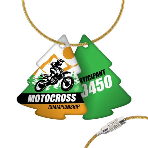 Promotional Full Color Tree Shaped Tags