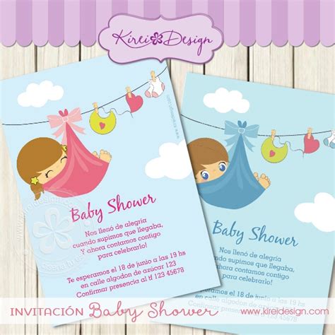 Invitaci N Baby Shower Saki Kireidesign