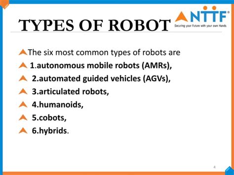 Types Of Robots In Industry On The Basis Of Their Degree Of Freedom Pptx Robotics