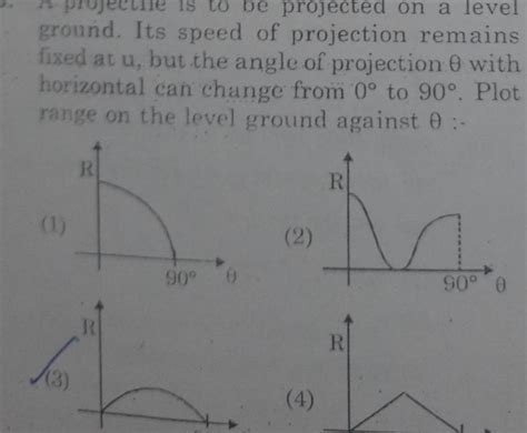 [answered] pr to be projected on a level ground its speed of projection