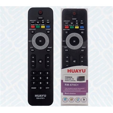 Дистанционно за телевизор Huayu Philips, черно, RM-670C - eMAG.bg
