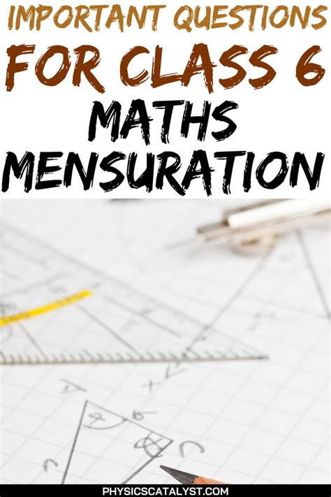 Mensuration Worksheet Class 6 Class 6 Maths Math Math Lessons