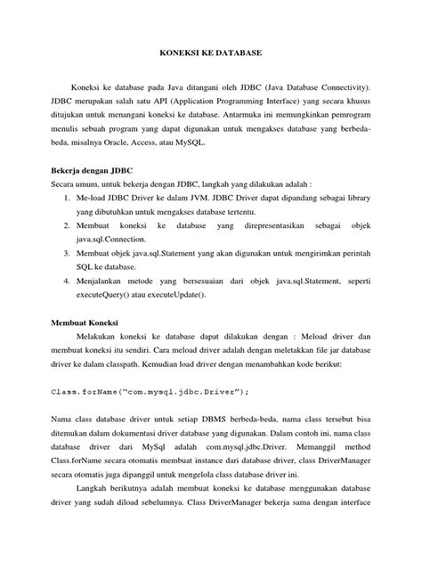 Pertemuan 6 Koneksi Database Pdf
