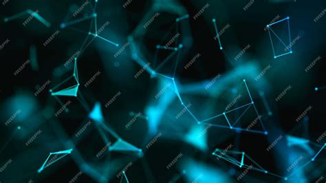 Premium Photo Abstract Digital Background Big Data Visualization Network Connection Structure