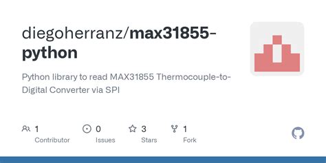 github diegoherranz max31855 python python library to read max31855
