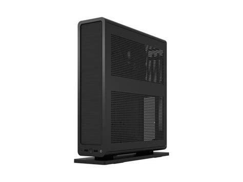 Fractal Design Ridge Black Mini Itx Slim Small Form Factor Console Pc Case With Pcie 3 0 Riser