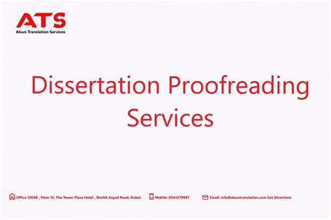 Dissertation Proofreading Services High Accurate Services