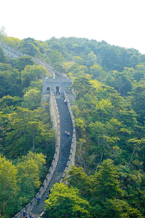 Premium Photo Scenic View Of Mutianyu Great Wall In Beijing