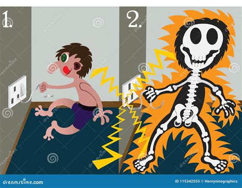 A Lethal Shock Stock Vector Illustration Of Shock Electricity 115342553