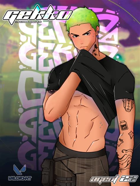 Rule 34 Abs Agent22 Arm Tattoo Arm Tattoos Buzzcut Gekko Valorant