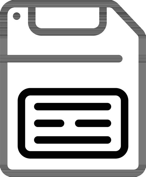 Floppy Disk Icon In Black Line Art 24336760 Vector Art At Vecteezy