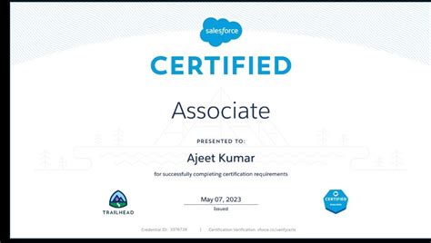 Ajeet Kumar On Linkedin Salesforce Associate