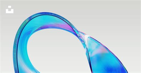 파란색과 보라색 물체가 공중에 떠 있다 사진 Unsplash의 무료 3d 이미지