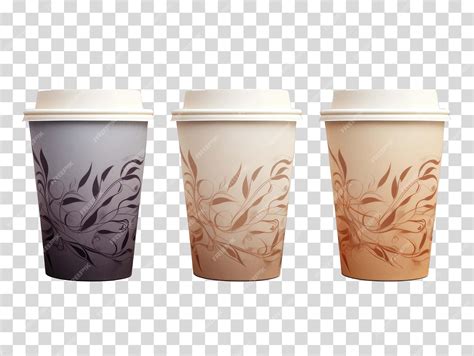 투명한 배경 터 일러스트에 커피 컵 모 포토 프리미엄 Psd 파일
