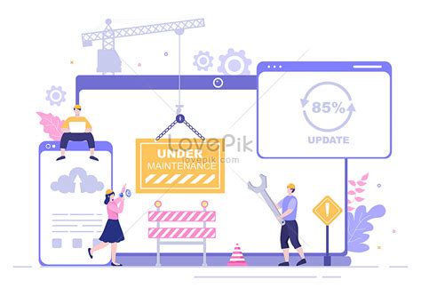 벡터 기반 소프트웨어 시스템 유지 일러스트 무료 다운로드 Lovepik