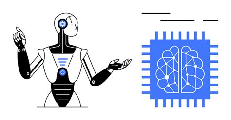 뇌에서 영감을 받은 마이크로칩을 탑재한 Ai 로봇 Cpu에 대한 스톡 벡터 아트 및 기타 이미지 Cpu 개념 개념과 주제 Istock