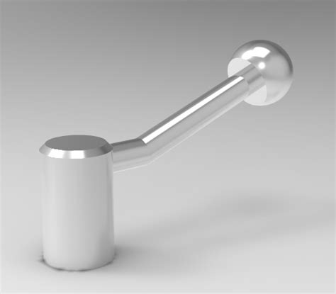 Autodesk Inventor Ipt File 3d Cad Model Of Tension Lever With Hole