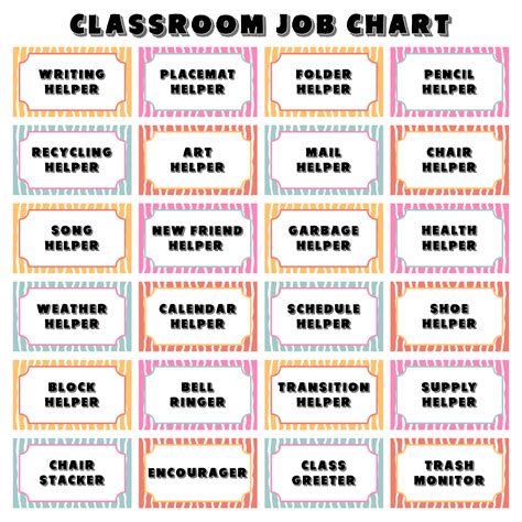 Classroom Helper Signs 6 Free Pdf Printables Printablee Classroom