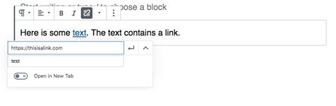 Improving The Link Dialog Box · Issue 17378 · Wordpressgutenberg · Github