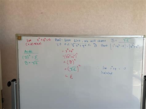 Does My Delta Epsilon Proof Make Sense R Calculus