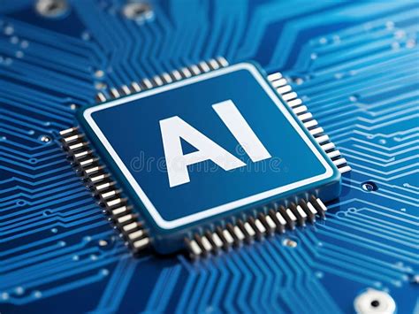 Ai Microchip On Electric Circuit Board Artificial Intelligence Technology And Gpu Cloud
