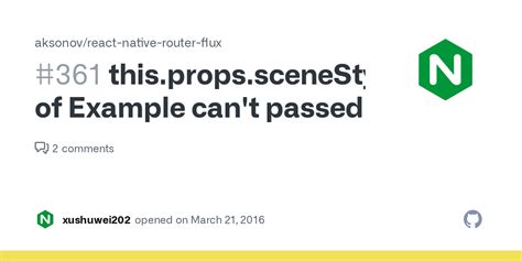 This Props SceneStyle Of Example Can T Passed Issue Aksonov React Native Router Flux