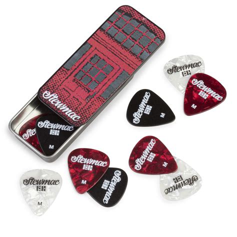 Stewmac Headquarters Pick Tin With Assorted Picks Stewmac
