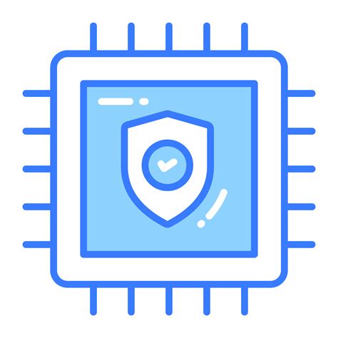 Safety Shield On Processor Showing Concept Of Processor Security Vector Art At Vecteezy
