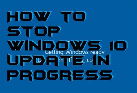 How To Stop Windows Update In Progress Methods Crazy Tech Tricks